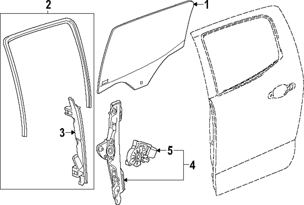 2023-2025 GM Door Glass 85156511 | Auto Parts Express