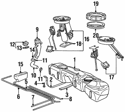 Fuel System Components for 1995 BMW 318ti | BMW of South Atlanta Parts