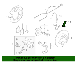 WHT-003-858 - ABS Wheel Speed Sensor 2006-2015 Audi | AutoNation Parts