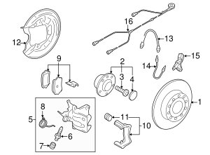 WHT-003-858 - ABS Wheel Speed Sensor 2006-2015 Audi | AutoNation Parts