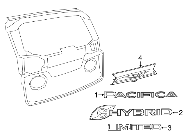 Nameplate 68320934AB | TascaParts.com