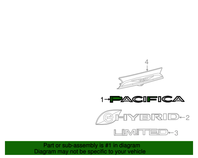 Nameplate 68320934AB | TascaParts.com