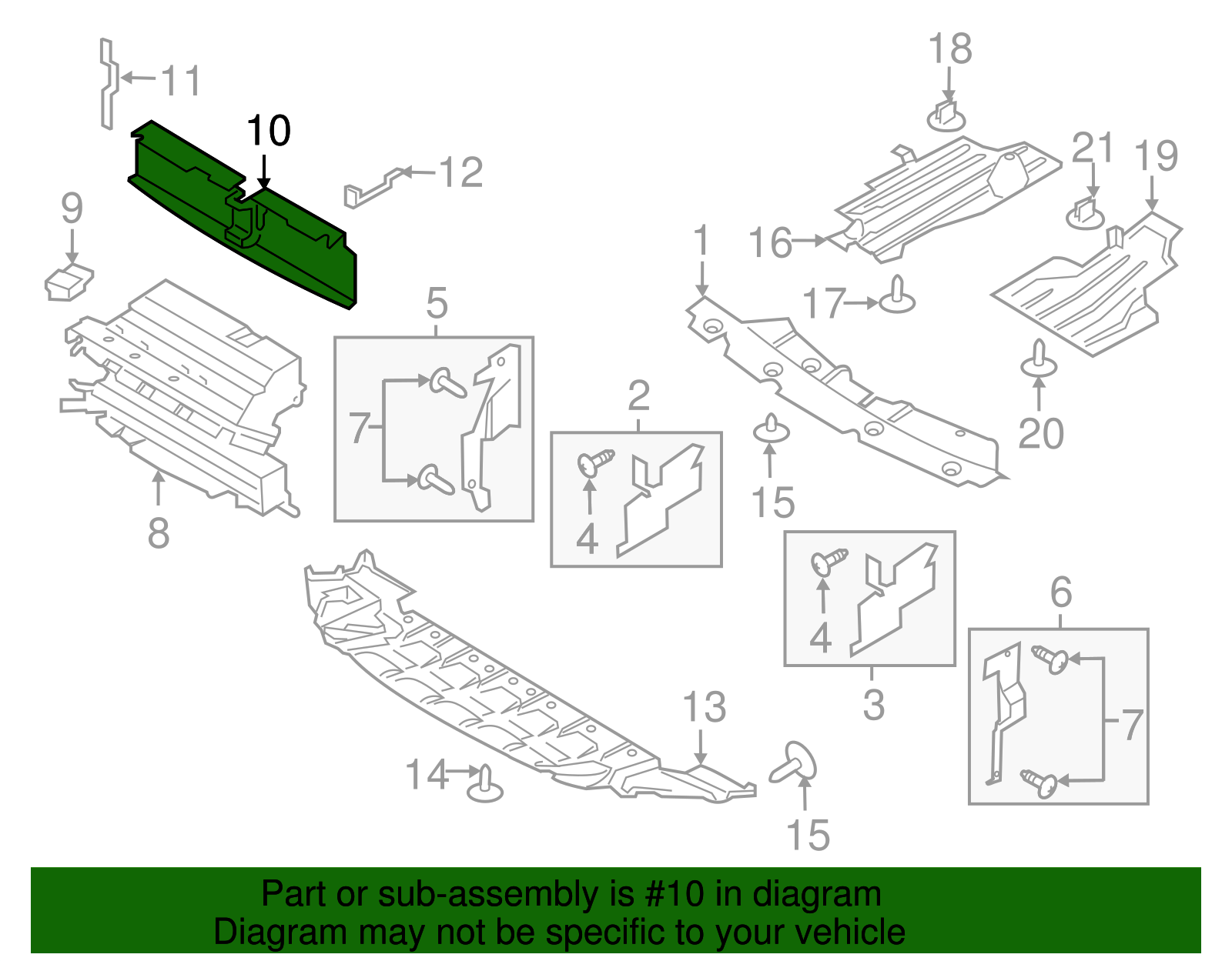 2013-2016 Ford Escape Rear Panel CJ5Z-8478-A | TascaParts.com