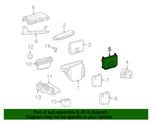 Genuine OEM Engine Control Module (ECM) | 112-153-94-79-80 | Fits ...