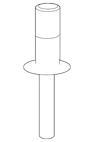 Ford Dealership 2015-2017 Ford Focus Lower Grille Rivet W714504-S303 ...