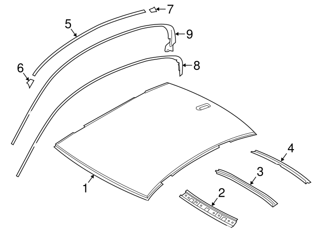 51137302974 - 2013-2019 BMW Roof Molding (51-13-7-302-974) | BMW of ...