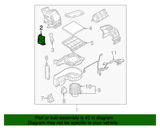 2005-2010 Kia Sportage Actuator 97124 1F200 | OEM Parts Online