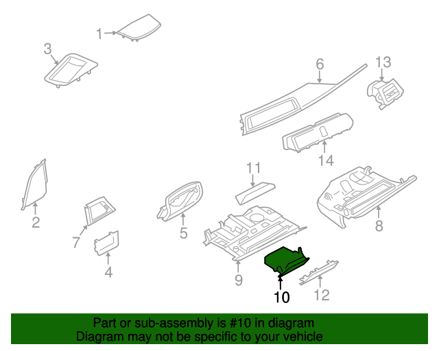 51-45-9-271-865 - Compartment Box - 2014-2020 BMW | BMWPartsHub