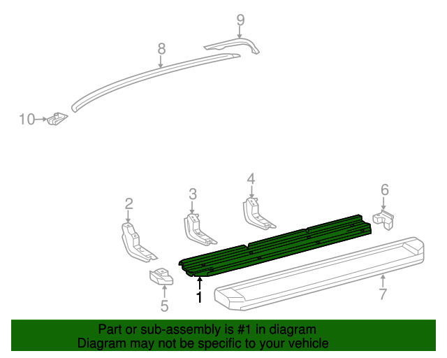 51771-0C020 - Running Board - 2007-2021 Toyota Tundra | OEM Genuine ...