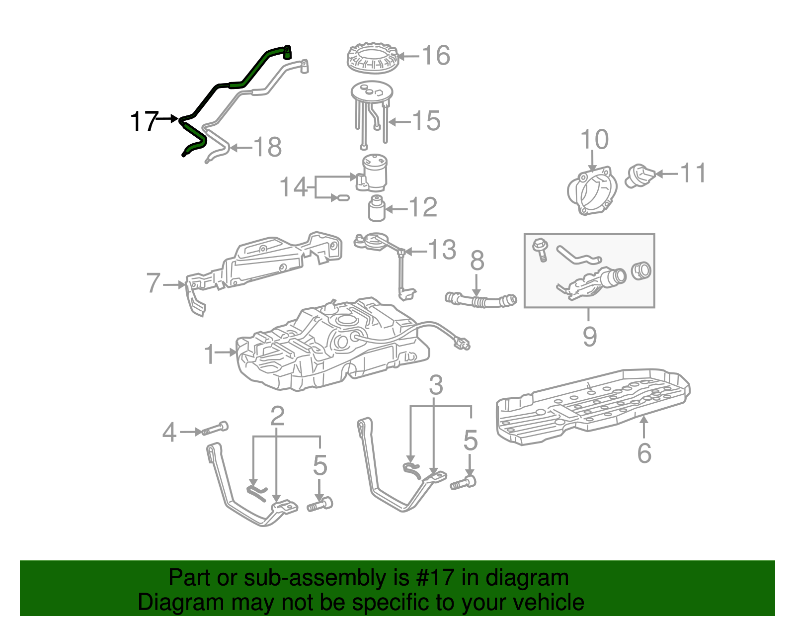 Genuine Toyota Fuel Pump Tube part# 77209-0C040 for 2005-2007 Toyota ...