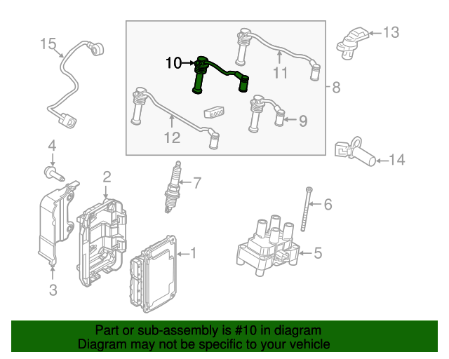 2011-2019 Ford Fiesta Plug Wire BE8Z-12286-C | Blue Springs Ford Parts