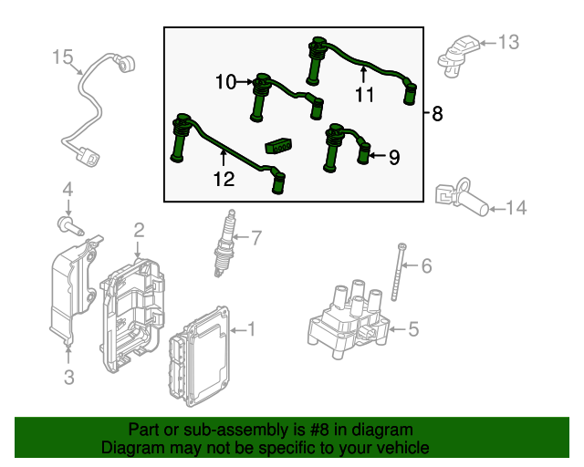 2011-2019 Ford Fiesta Plug Wire Set BE8Z-12259-B | OEM Parts Online