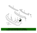 86613-1F000 - Bumper Cover Bracket 2005-2014 Kia | Kia.Parts Store