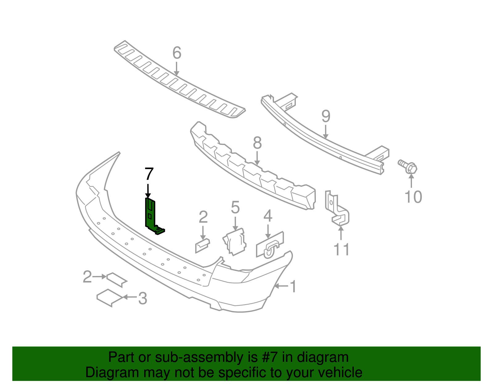 86635-1F000 - Lower Bracket 2005-2010 Kia Sportage | Kia.Parts Store