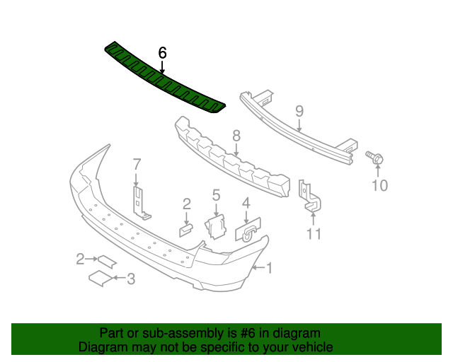 2005-2008 Kia Sportage Step Pad 86645-1F000 | Genuine Kia Parts