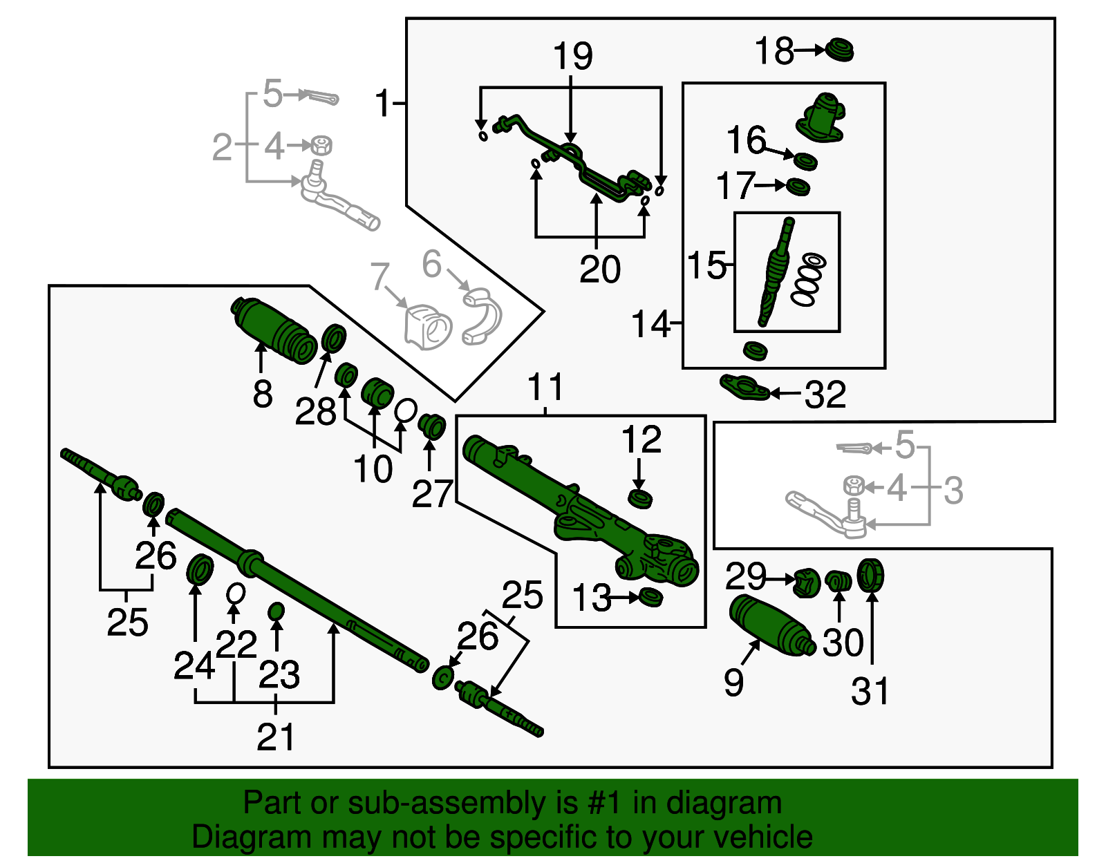 2000-2003 Toyota Tundra Rack and Pinion 44250-0C010 | OEM Parts Online