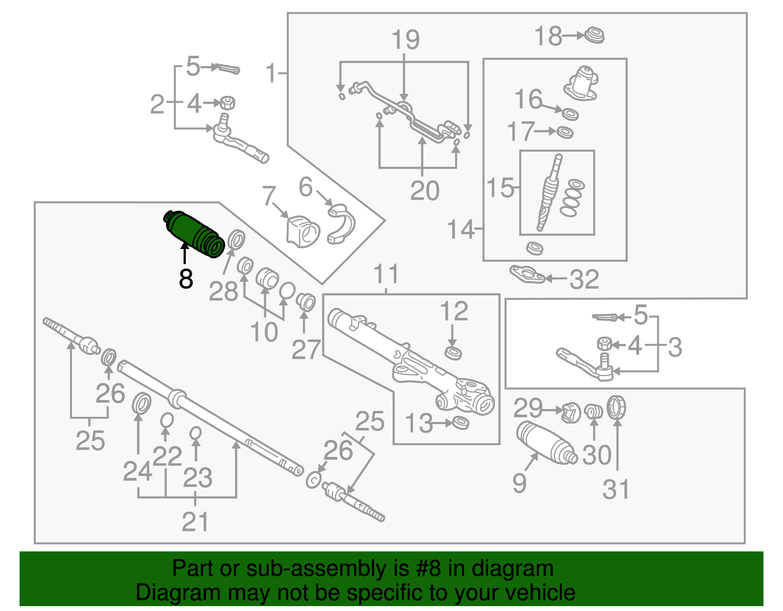 Toyota Parts Rack and Pinion Bellow 45535-0C010 | Toyota Parts|Toyota ...