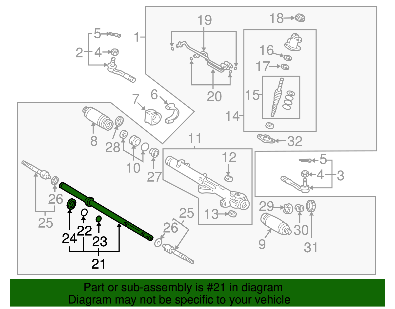 Genuine Toyota Rack part# 44204-0C011 for 2003-2007 Toyota | Ourisman ...