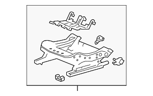 2016-2024 GM Seat Frame 13525392 GM | GMPartsDirect.com