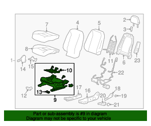 2016-2024 GM Seat Frame 13525392 GM | GMPartsDirect.com