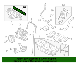 2013-2019 Ford Fuel Injection Plenum Gasket BM5Z-9439-A | OEM Parts Online