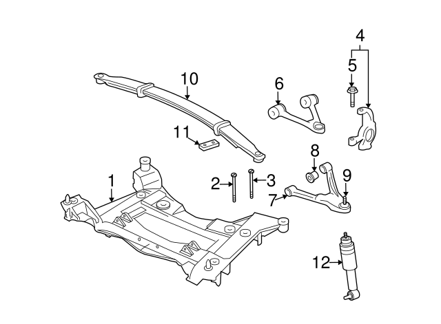 2005-2013 Chevrolet Corvette Front Transverse Leaf Spring 15233398 | GM ...