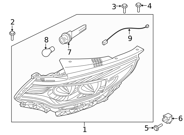 92102-A8310 - Headlamp Assembly 2017-2020 Kia Optima | Kia.Parts Store