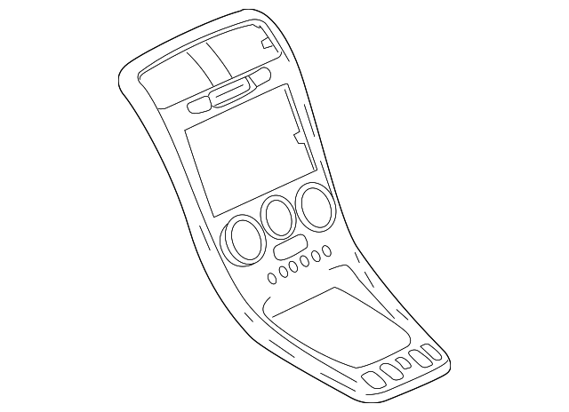 2007-2008 Pontiac Torrent Center Bezel 25927920 | Karl Kustoms OEM Parts