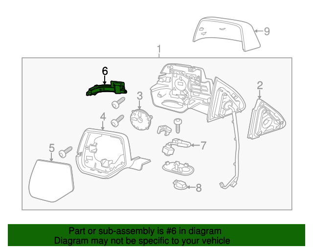 23463302 - Passenger Side Rearview Mirror Turn Signal Lamp 2015-2020 ...