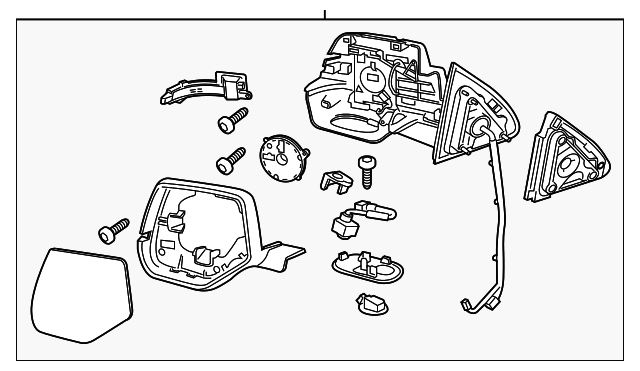 84664802 GM Passenger Side Door Mirror without Cover | GM Parts Store