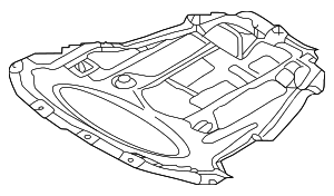 2013-2024 Nissan LEAF Under Cover 75892-3NF0A | Nissan Parts Store