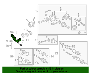 2010-2015 Lexus RX350 Differential Mount 52380-48070 | OEM Parts Online