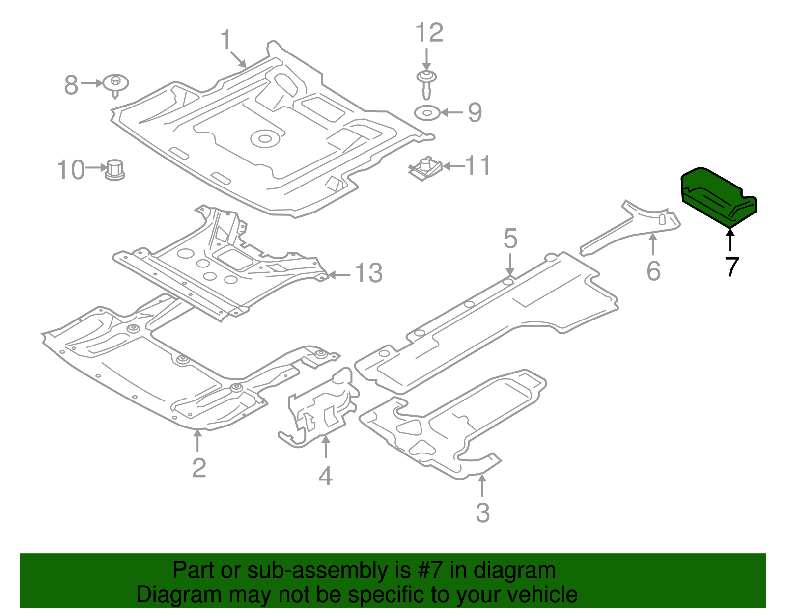 Genuine BMW 51-75-7-187-958 | Under-Body Shield | FREE Shipping on Most ...