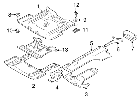 Splash Shields for 2014 BMW 750Li | OEM Parts & Accessories