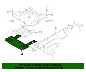 Genuine BMW 51-75-8-050-295 | Under-Body Shield | FREE Shipping on Most ...