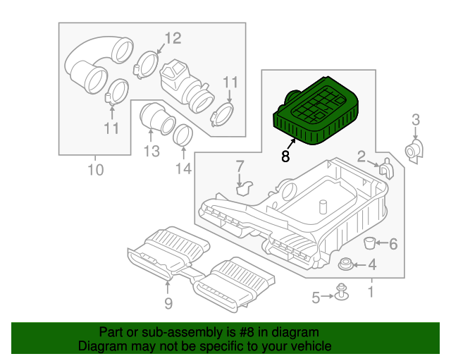 2017-2020 Audi Q7 Air Filter 4M0-133-843-C | OEM Parts Online