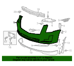 2015-2016 Cadillac Front Upper Bumper Cover 84091458 GM | GMPartsDirect.com