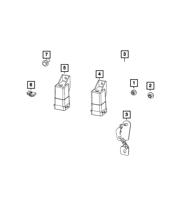 2020-2022 Ram 1500 Heater Control Unit Bracket 68269204AB | Mopar Estores