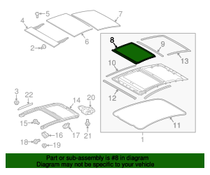 2010-2015 Toyota Weatherstrip 63251-47010 | Toyota Parts Center