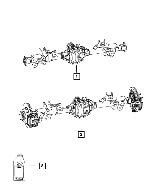 2020-2022 Jeep Gladiator Rear Complete Axle Assembly 68422837AH | Mopar ...