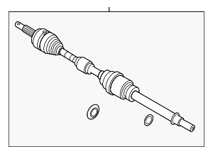 39100-3JA3A - Axle Assembly 2013-2018 Infiniti | Infiniti Wholesale Direct