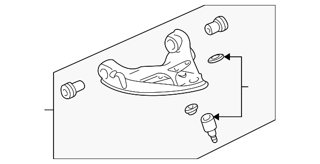 1998-2009 Mazda Lower Control Arm 1FAA-34-310 | RealMazdaParts.com