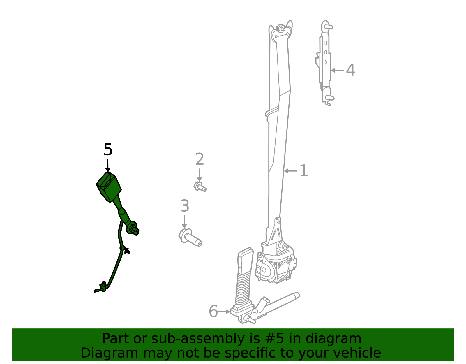 88840-K0000WK - Seat Belt Receptacle 2020-2025 Kia Soul | Kia.Parts Store