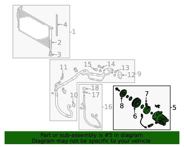 97701-M7000RU - Compressor Assembly 2019-2021 Kia Forte | Kia.Parts Store