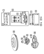 Front Brakes for 2021 Dodge Challenger | Mopar Wholesale Parts