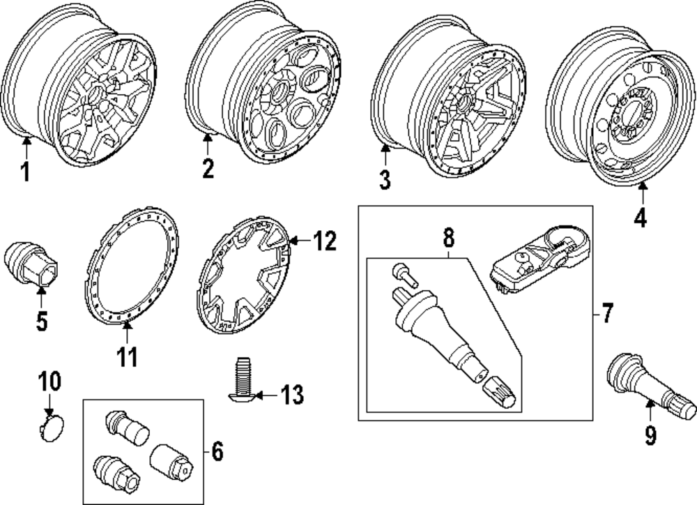 2024-2025 Ford F-150 Wheel, Alloy RL3Z-1007-A | OEM Parts Online