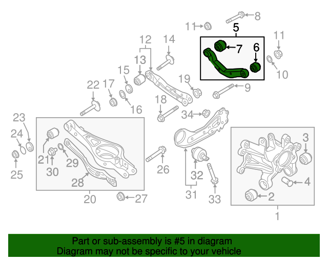 55120-C2100 - Upper Control Arm 2016-2020 Kia Optima | Kia.Parts Store