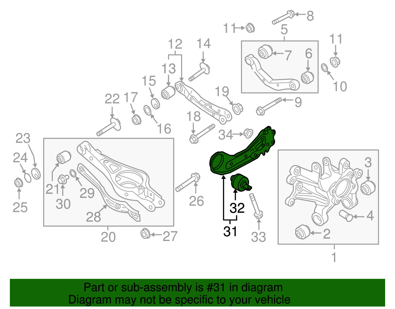 55270-C1200 - Trailing Arm 2017-2020 Kia Optima | Kia.Parts Store