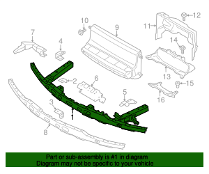 51-64-7-296-805 - Upper Tie Bar 2014-2020 BMW | Braman BMW & MINI Parts