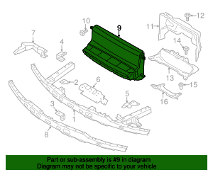 51747306421 - 2014-2021 BMW Air Guide (51-74-7-306-421) | BMW of South ...